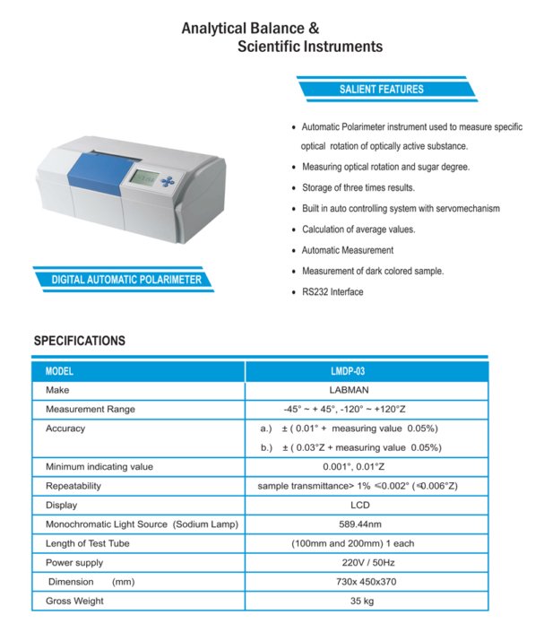 POLARIMETERS – TSR Instruments and Solutions